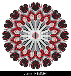 Colorful round ethnic pattern. Element for design Stock Photo - Alamy