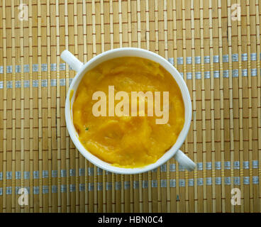 Finnish pumpkin Cream soup kasvissosekeitto Stock Photo - Alamy