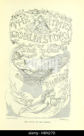 The illustration depicts letters of Charles Dickens, showing ...