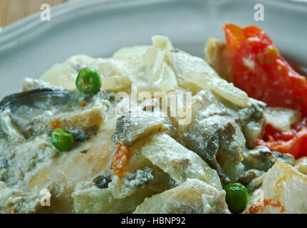 Chicken fricassee style of Alsace Stock Photo - Alamy