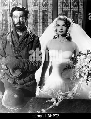 EIGHT IRON MEN, from left: Mary Castle, director Edward Dmytryk, James ...