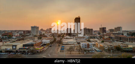 skyline panorama evening Bulawayo Zimbabwe CBD Stock Photo - Alamy