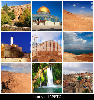 9 Image Collage of Jerusalem Israel Stock Photo - Alamy