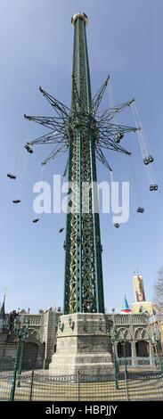 Flying swing carousel at Prater, Vienna, Europe Stock Photo - Alamy