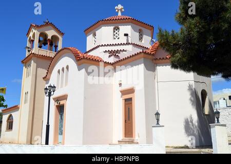 A Greek Orthodox Church of color Blanche Stock Photo - Alamy