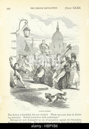 The image depicts events of the French Revolution, including political ...