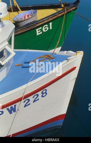inshore fishing boats in Polperro Harbour, Cornwall Stock Photo - Alamy