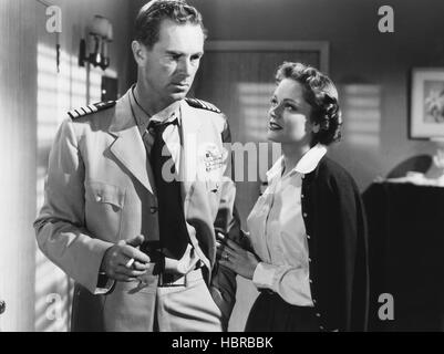 THE ETERNAL SEA, from left, Alexis Smith, Sterling Hayden, 1955 Stock ...