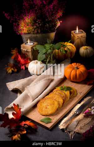 potato pancakes with pumpkin puree Stock Photo - Alamy