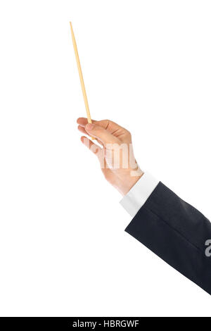 Music conductor hand Stock Photo - Alamy