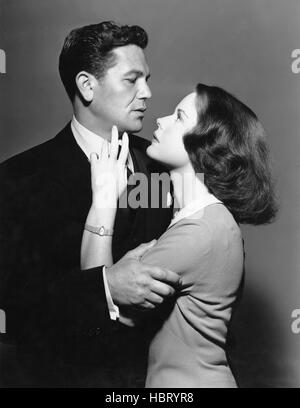 FORCE OF EVIL, John Garfield, Beatrice Pearson, 1948 Stock Photo - Alamy