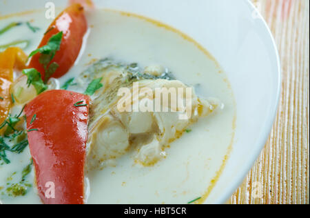 Creamy cockle chowder Stock Photo - Alamy