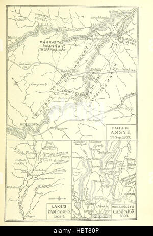 Sketch map Battle of Assaye India 1803 Stock Photo: 90256711 - Alamy