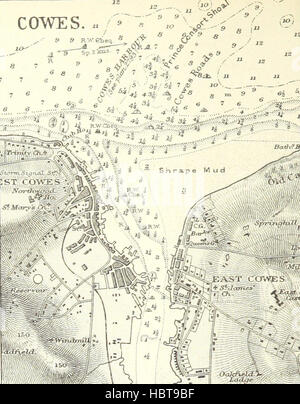 Image from 'The Solent Chart Book,' providing detailed sailing ...