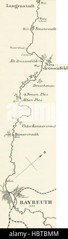 Photograph from 'Camping Voyages on German', showing a map related to ...