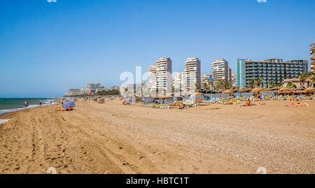 Playamar beach Torremolinos resort Costa del Sol coast the Malaga ...