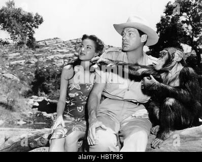 FURY OF THE CONGO, from left, Sherry Moreland, Johnny Weissmuller, (as ...