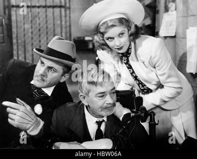 GO CHASE YOURSELF, left and right, Lucille Ball, Fritz Feld, 1938 Stock ...