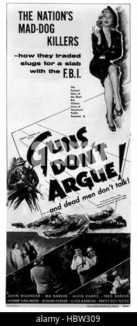 GUNS DON'T ARGUE, Baynes Barron, 1957 Stock Photo - Alamy