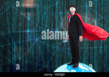 The man with superpowers ruling the world Stock Photo - Alamy