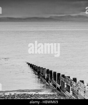 Rossal point groyne Stock Photo - Alamy