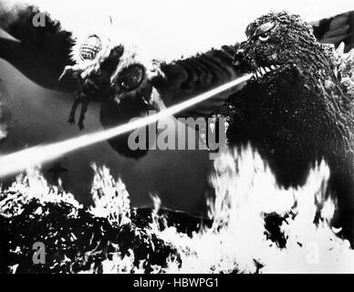 GODZILLA VS. MOTHRA (aka GOJIRA VS. MOSURA), from left: Mothra ...