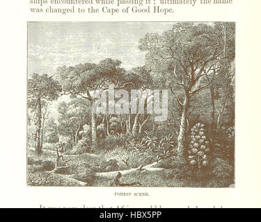 The image depicts Africa, showing explorers, rivers, mountains ...