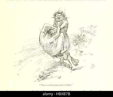 The image depicts scenes from 'Gulliver's Travels', illustrating the ...