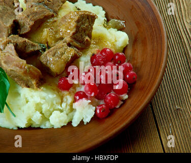 Sauteed reindeer venison steak Stock Photo - Alamy