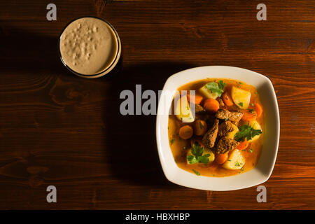 Traditional Irish Stew seen from above Stock Photo - Alamy