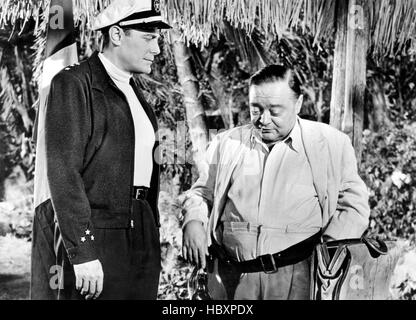HELL SHIP MUTINY, from left: Roberta Haynes, Mike Mazurki, 1957 Stock Photo - Alamy