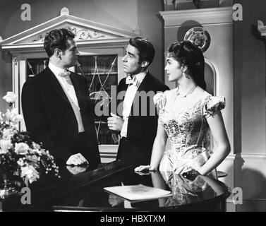 THE HOUR OF 13, from left, Dawn Addams, Peter Lawford, 1952 Stock Photo ...