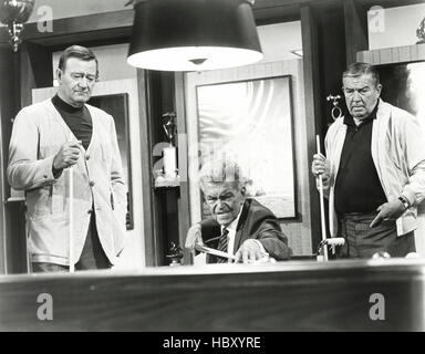 HELLFIGHTERS, from left: John Wayne, Jim Hutton (hard hat), Edmund ...