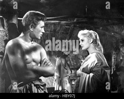 HELEN OF TROY, Jacques Sernas (left), Rossana Podesta (second right ...
