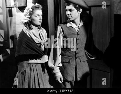 JOHNNY TREMAIN, Luana Patten, Hal Stalmaster, 1957 Stock Photo - Alamy