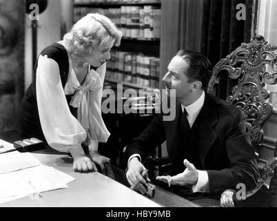 Lawyer Man 1932. William Powell demonstrates to Joan Blondell his ideas ...