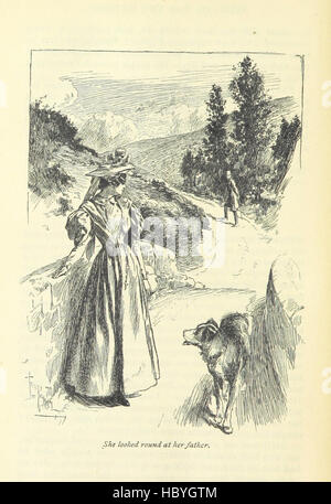 A page from the novel 'Sybil', illustrated by F. Pegram with an ...