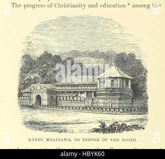 The illustration depicts Ceylon in 1893, including landscapes, towns ...