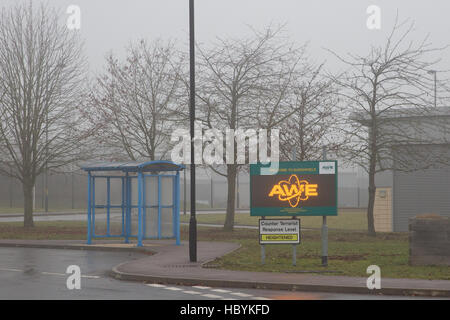 Burghfield, UK. 6th December, 2016. AWE Burghfield on a day of ...
