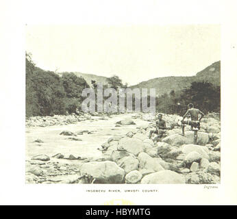 The image depicts the Colony of Natal, showing towns, railways ...
