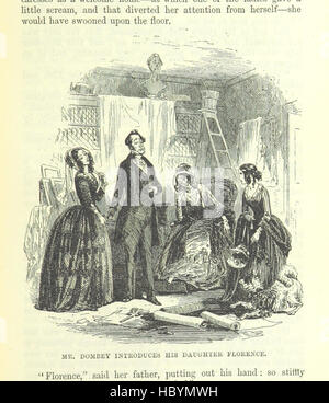 The illustration depicts letters of Charles Dickens, showing ...