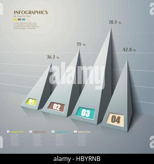 vector abstract 3d Pyramid type infographic elements Stock Vector Image ...