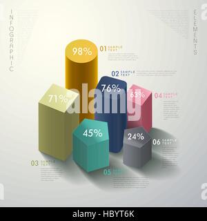 vector abstract 3d cube infographic elements Stock Vector Image & Art ...