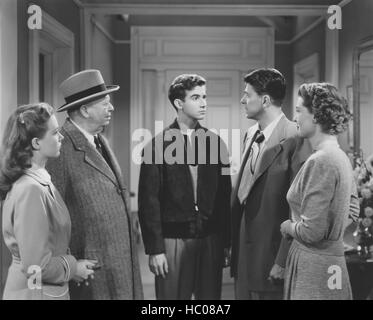 LOUISA, from left, Piper Laurie, Charles Coburn, Scotty Beckett, Ronald ...