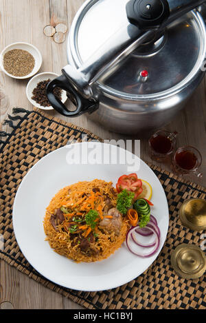 lamb madghout, popular arabic rice with meat during ramadan Stock Photo ...