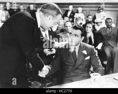 MIDNIGHT ALIBI, from left, Purnell Pratt, Richard Barthelmess, 1934 Stock Photo - Alamy