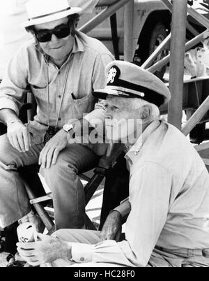 MIDWAY, from left: Henry Fonda, Glenn Ford, Robert Mitchum, 1976 Stock ...
