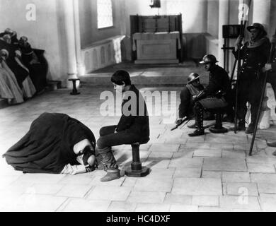 THE PASSION OF JOAN OF ARC, center: Maria Falconetti on poster art ...