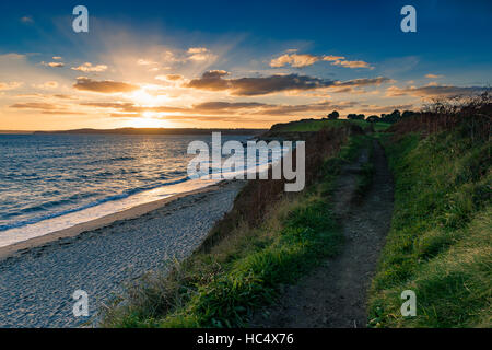 Spit Beach, St Austell, Cornwall, UK. Taken in the late autumn Stock ...