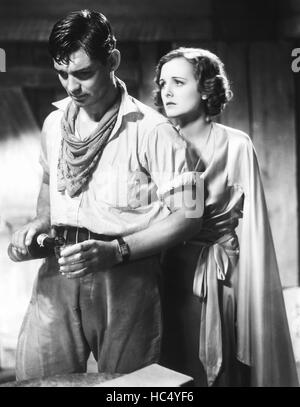 RED DUST, from left, Clark Gable, Jean Harlow, 1932 Stock Photo - Alamy